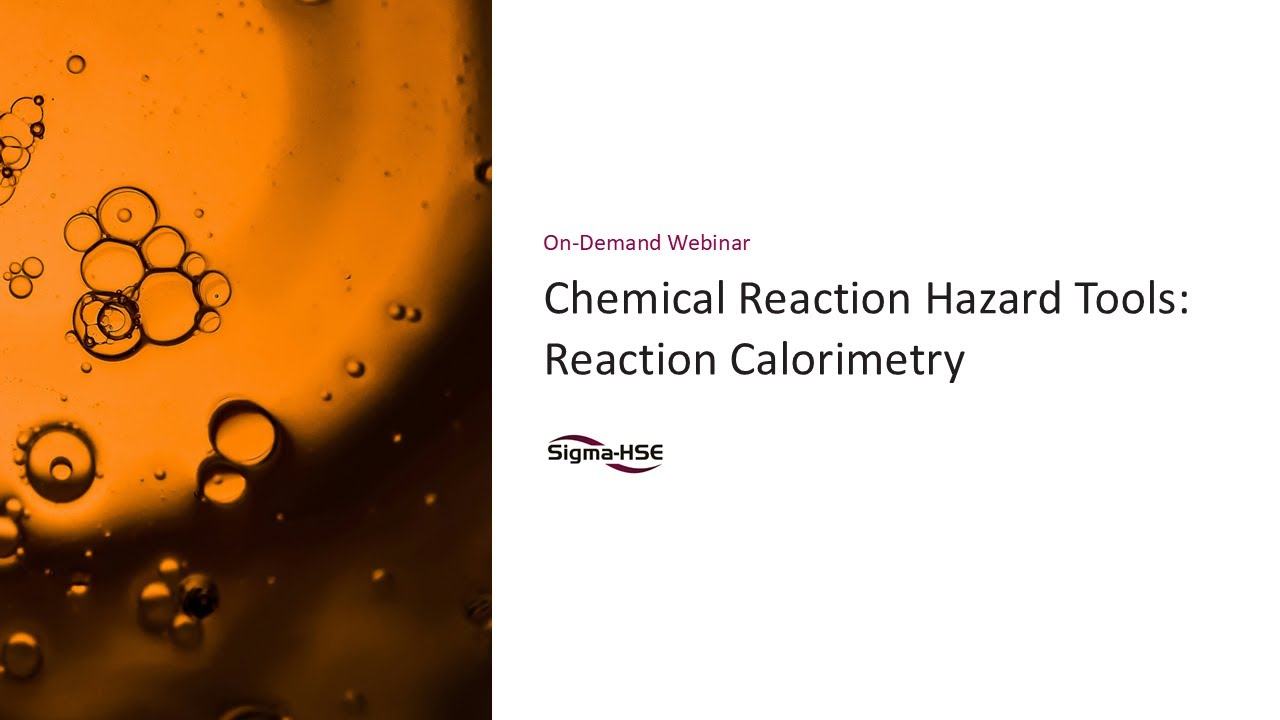 Chemical Reaction Hazard Tools: Reaction Calorimetry - YouTube