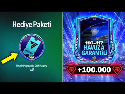 EA HERKESE ÜCRETSİZ 8 TANE DRAFT BİLETİ VERİYOR 🔥 +100.000 BİN CEVHER UCL PAKET AÇILIMI FC Mobile