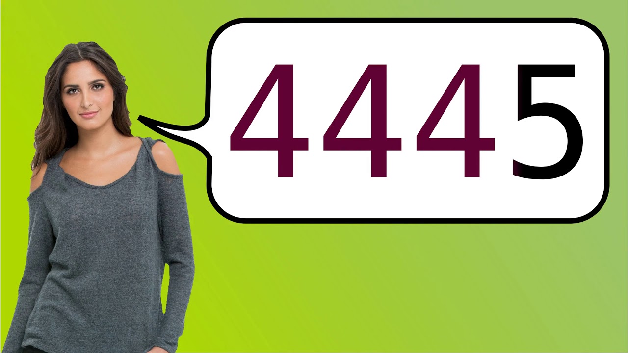 How to say '4445' in French? - YouTube