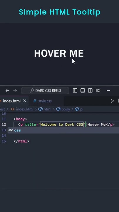 Day 9 Challenge CSS | How to Create Tooltip 🤞 - YouTube