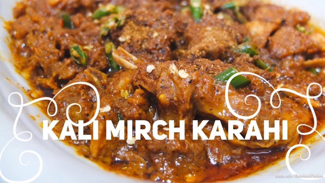 Mutton (Lamb) Karahi Kali Mirch - Recipe - YouTube