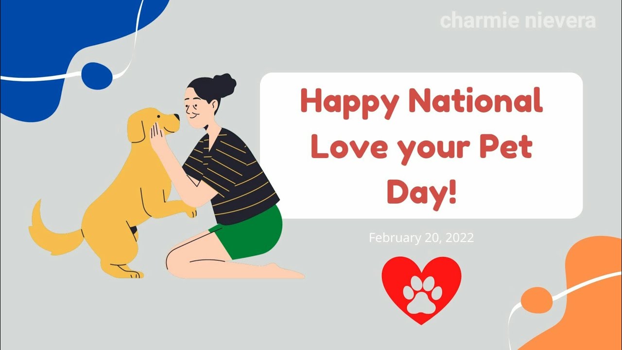 Happy National Love your Pet Day! February 20, 2022 - YouTube