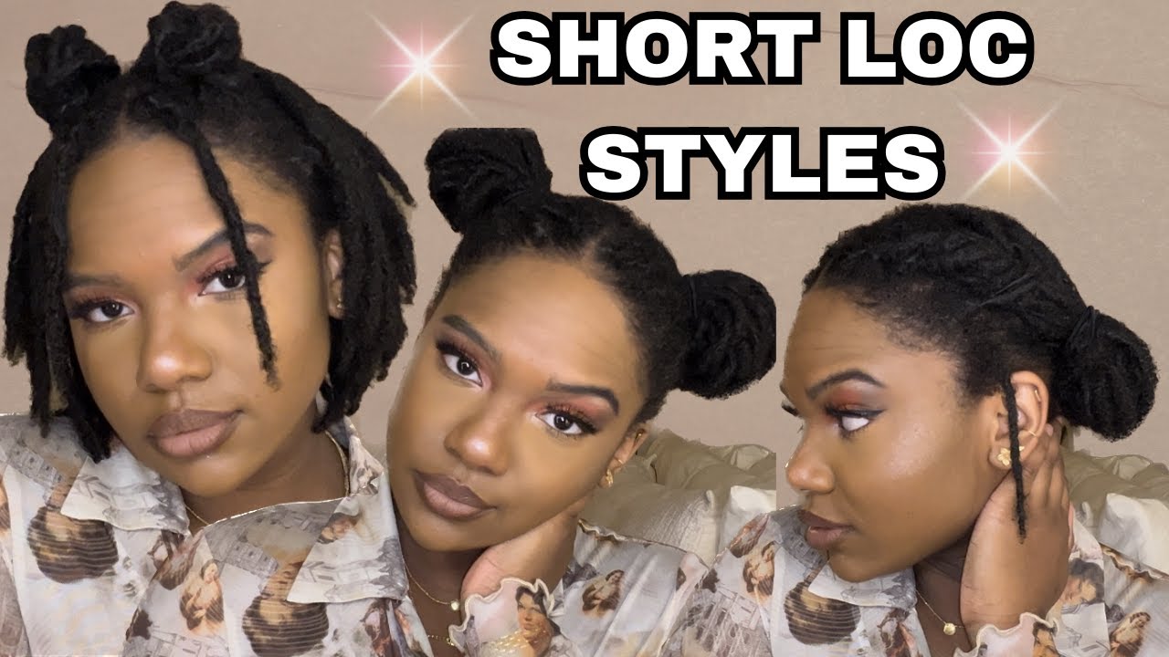 3 Easy Loc Styles on Short Locs | Starter loc friendly (No retwist ...