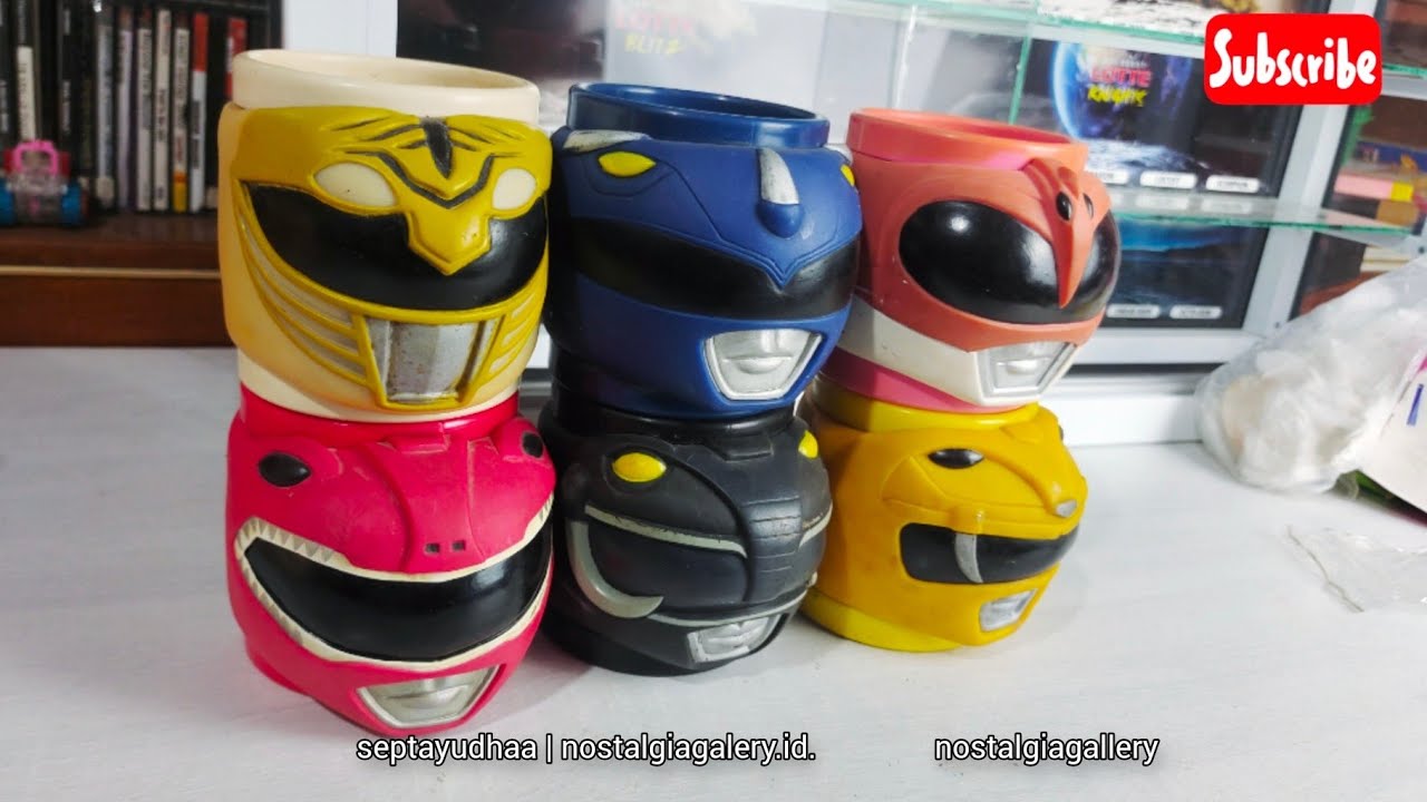 Nostalgia Hadiah Texas Chicken tahun 1995 Mug Power Rangers Jadhl # ...