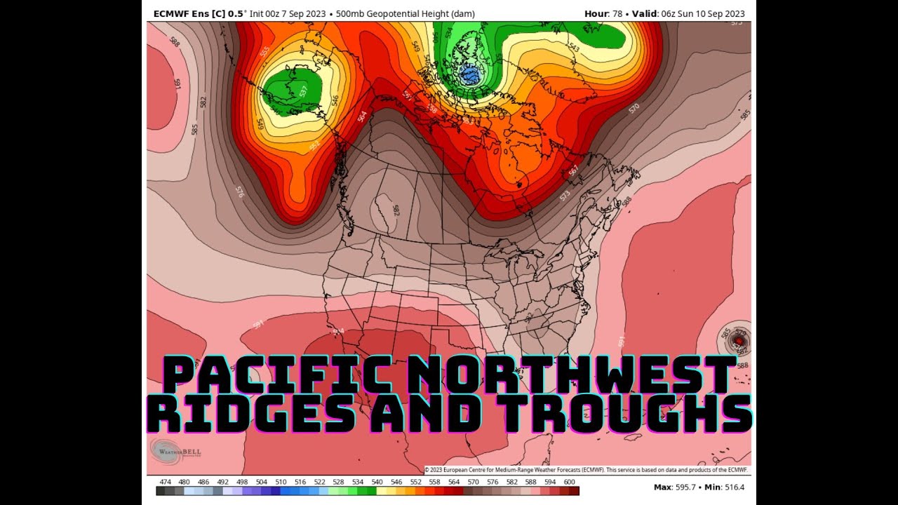 Pacific NW Weather: Troughs and Ridges - YouTube