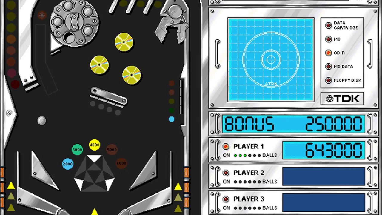 TDK Pinball Machine (KIWI, TDK Recording Media Europe) (Windows 3.x ...