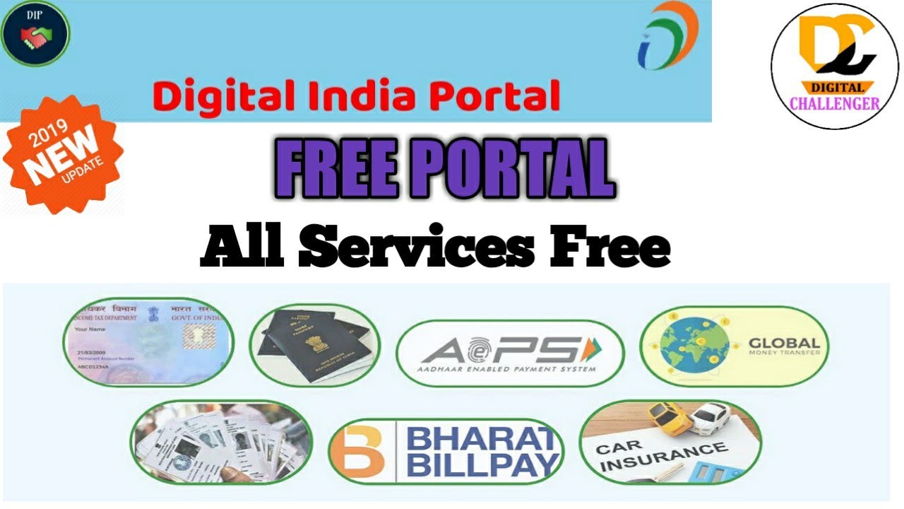 Digital India Portal Registration। Make Pan card 7 days,Passportall ...