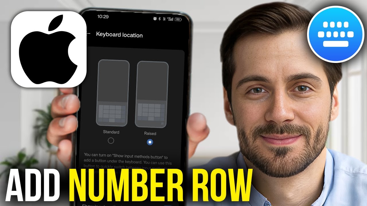 How To Add Number Rows Above Alphabets in Keyboard on iPhone - YouTube