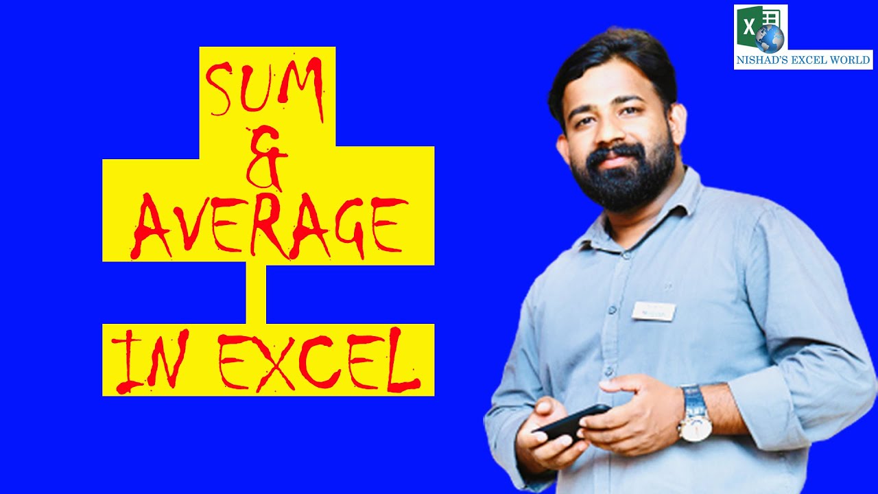 How To Use Sum Average In Excel In Various Ways YouTube how-to-use-sum-average-in-excel-in-various-ways-youtube