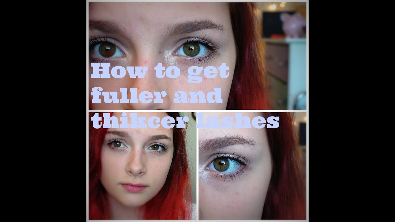 How to Get Really Thick and Long Lashes - YouTube