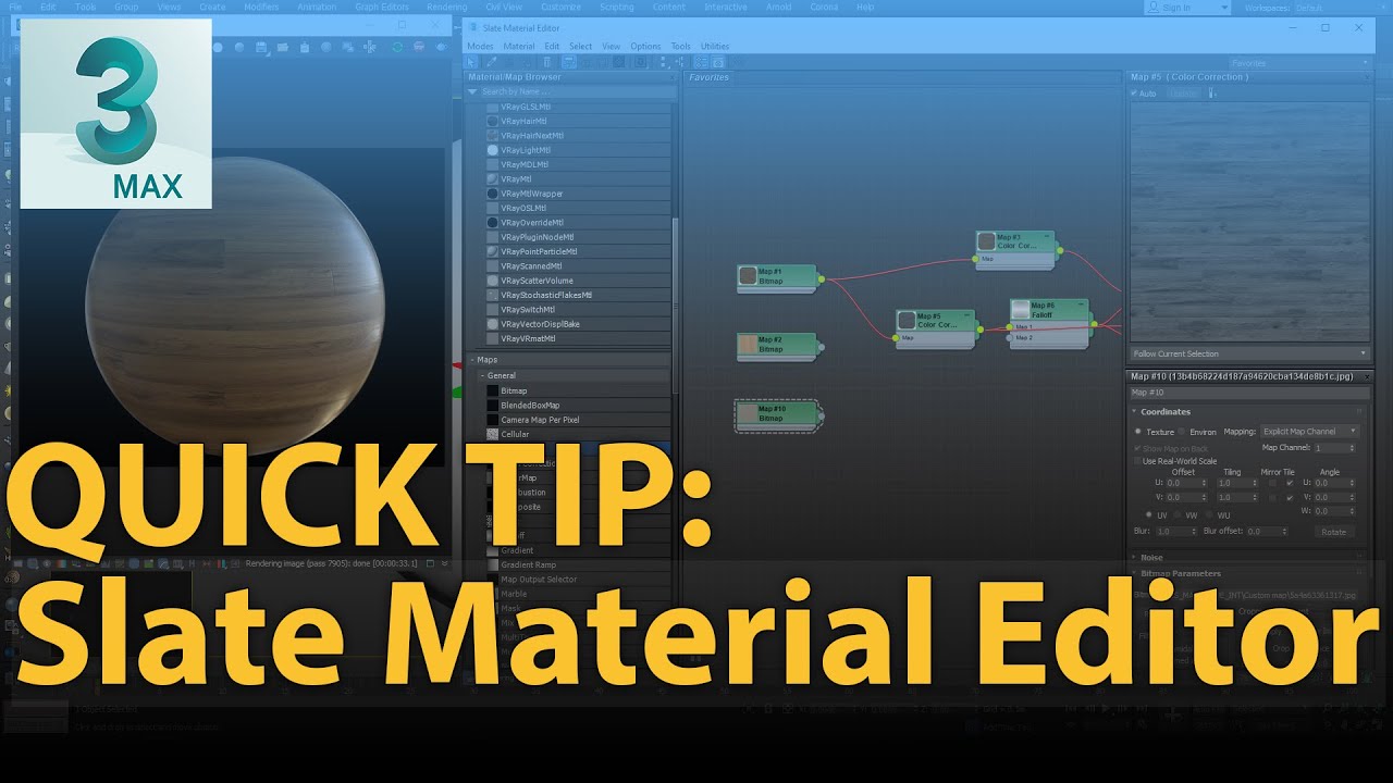 How to replace a map while keeping all the connected nodes in 3dsMax ...