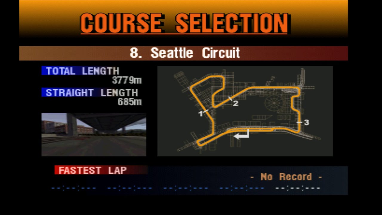 Gran Turismo 2 Japanese Arcade Mode Seattle Circuit - YouTube