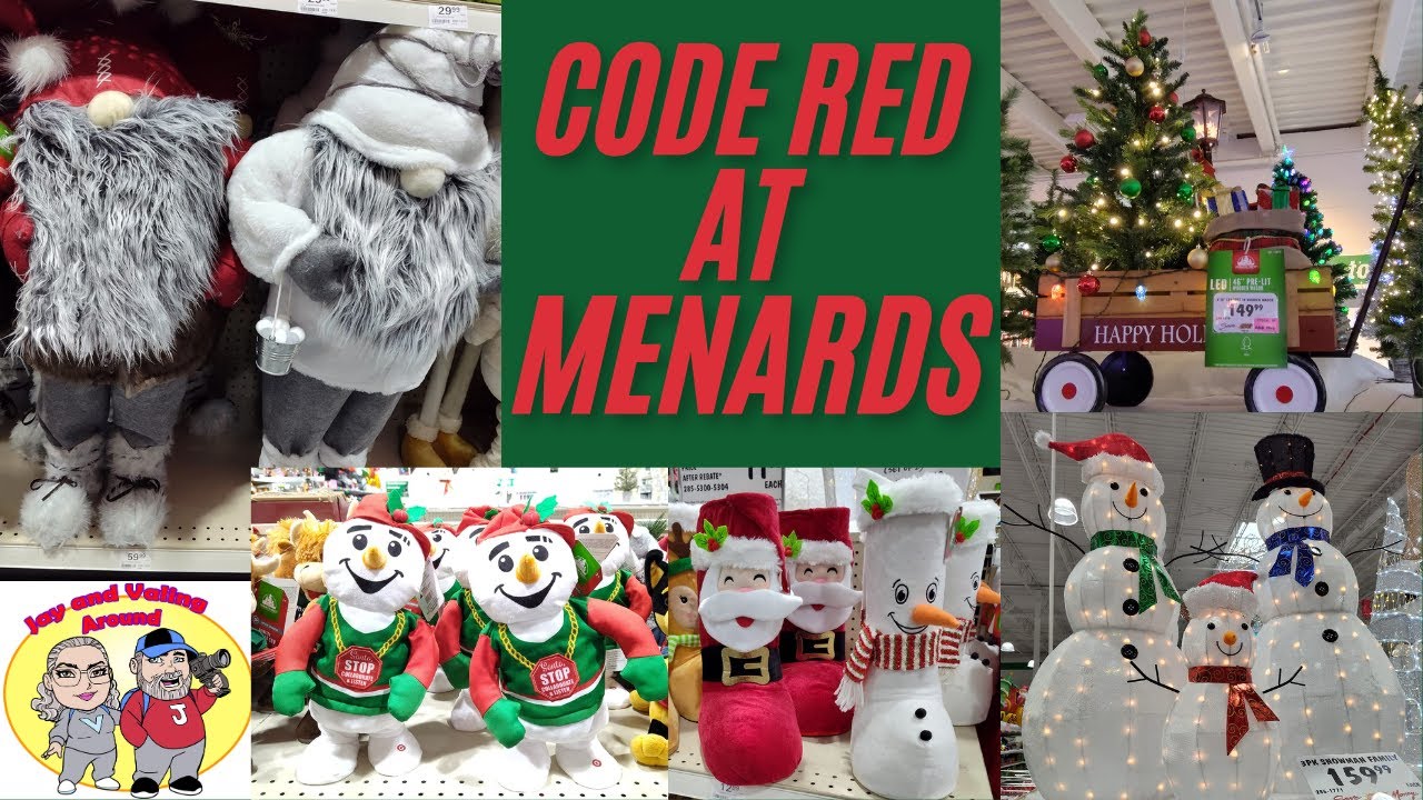 Get in the Holiday Spirit at Menards with CODE RED Shopping Fun. - YouTube