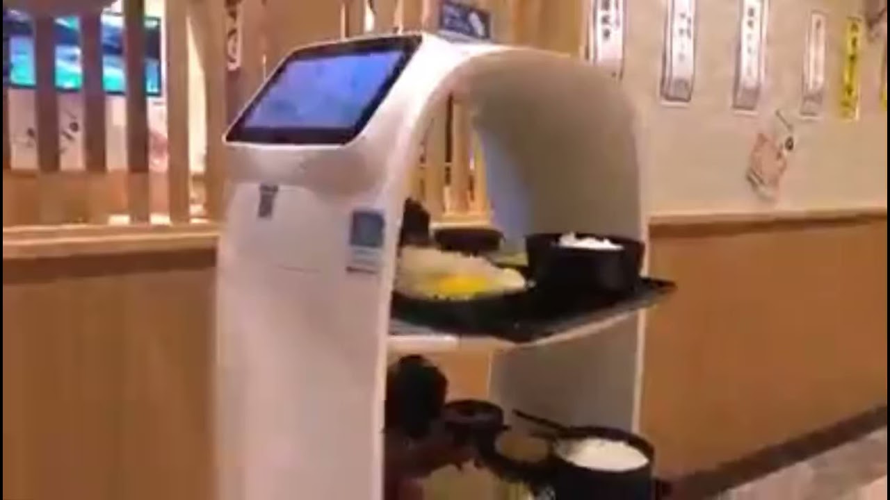 Japan’s Robot Server - YouTube