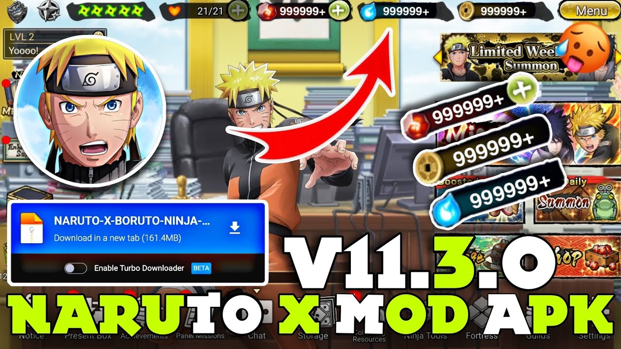 Naruto X Boruto Ninja Voltage Mod Apk | V11.3.0 - Unlimited Shinobite and Money - YouTube