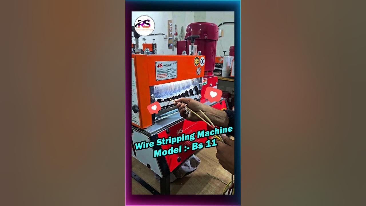 Scrap wire stripping bs11 2025 ! #reel #shortvideo #trending #wirestrippingmachine - YouTube