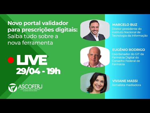 [LIVE] Novo portal validador para prescrições digitais: saiba tudo sobre a ferramenta