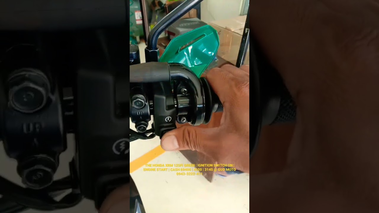 The HONDA XRM 125FI GREEN #XRM125 | IGNITION SWITCH ON | START ENGINE ...
