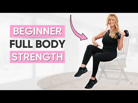 Build Muscle Sitting Down | 10 Minute FULL BODY Seated Workout Over 50!
