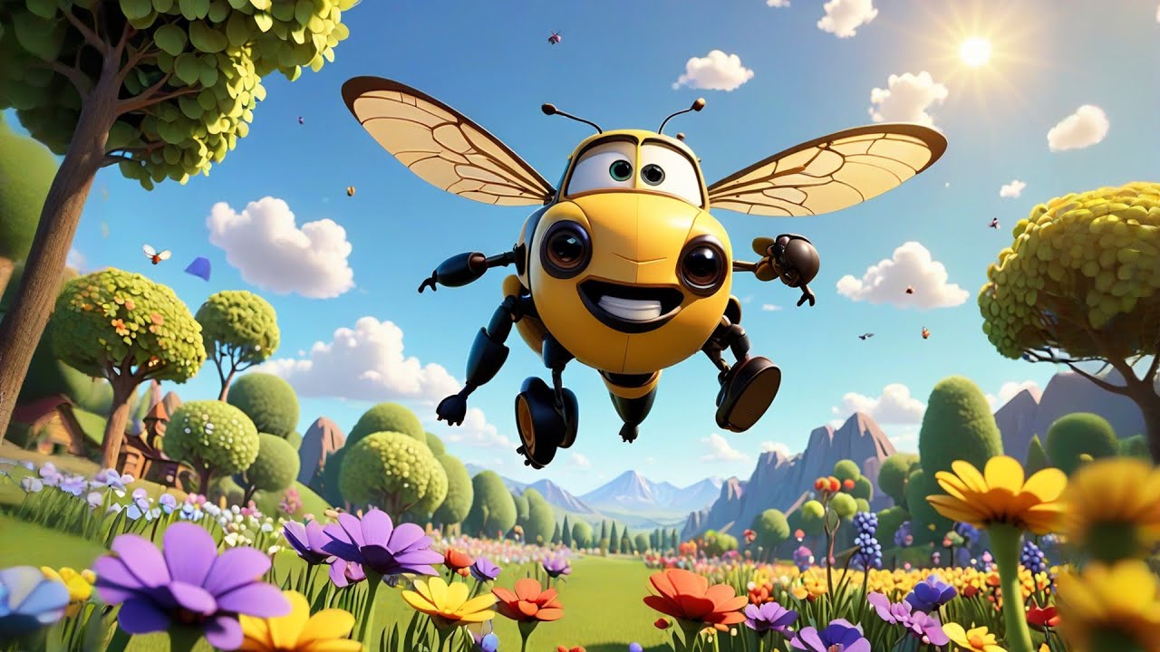 The Bumblebee Who Bounced Too High 🐝🪁 | Playful Kids Story & Garden ...