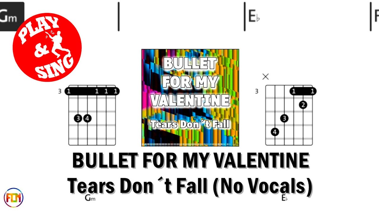 BULLET FOR MY VALENTINE Tears Don´t Fall NO VOCALS FCN GUITAR CHORDS ...