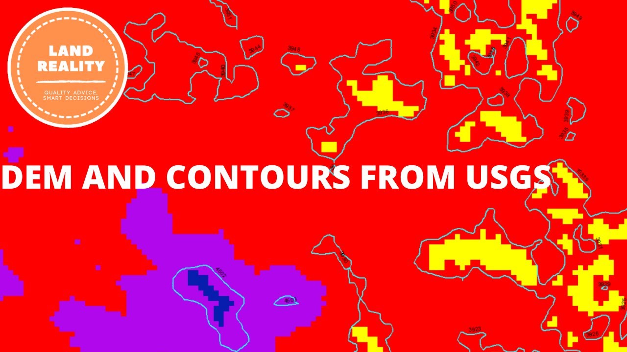 How to download DEM from USGS to produce contours in Arcgis - YouTube
