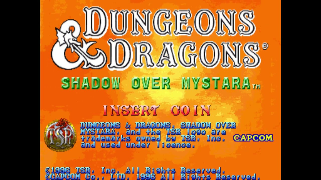 Dungeons & Dragons Shadows of Mystara, Arcade Game, Capcom 1996 ...