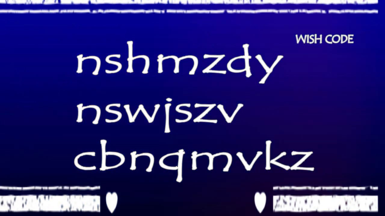 WISH CODES |2020 - YouTube