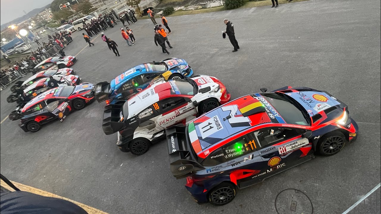 WRC RALLY JAPAN 2023 to the ceremony finish at TOYOTA STADIUM\セレモニアル ...