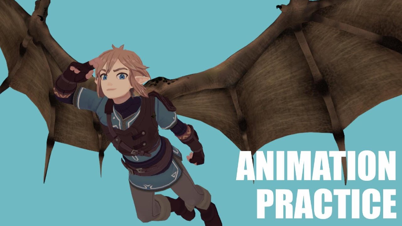 Animation Practice - Fly Landing - YouTube