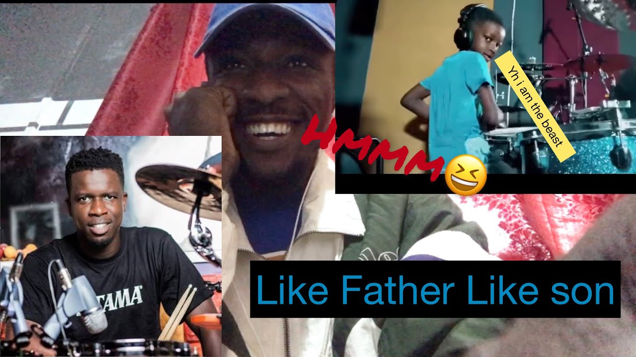 Wow😳Francis Kweku Osei's son Papa killing it on the drums like his ...