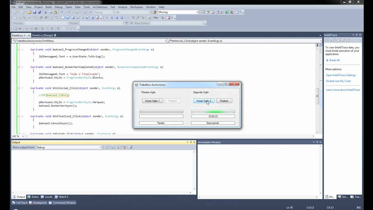 [Vídeo 5] Trabalhos Assíncronos com BackgroundWorker em C# - YouTube
