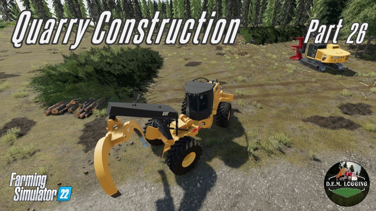 Building a Limestone Quarry Part 26 - Farming Simulator 22 - YouTube