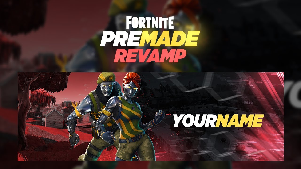 Fortnite Revamp Template FREE DOWNLOAD (Banner, Header + Logo) - YouTube