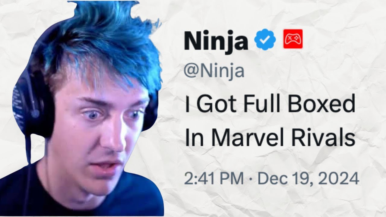 Ninja Crashing Out on Marvel Rivals For 8 Minutes Straight - YouTube