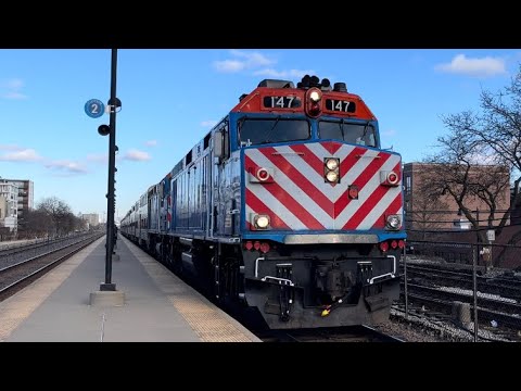 Part of the Metra UPW pm rush at oak park 3/17/23 Ft. Metra 90, 121, and lots more! - YouTube