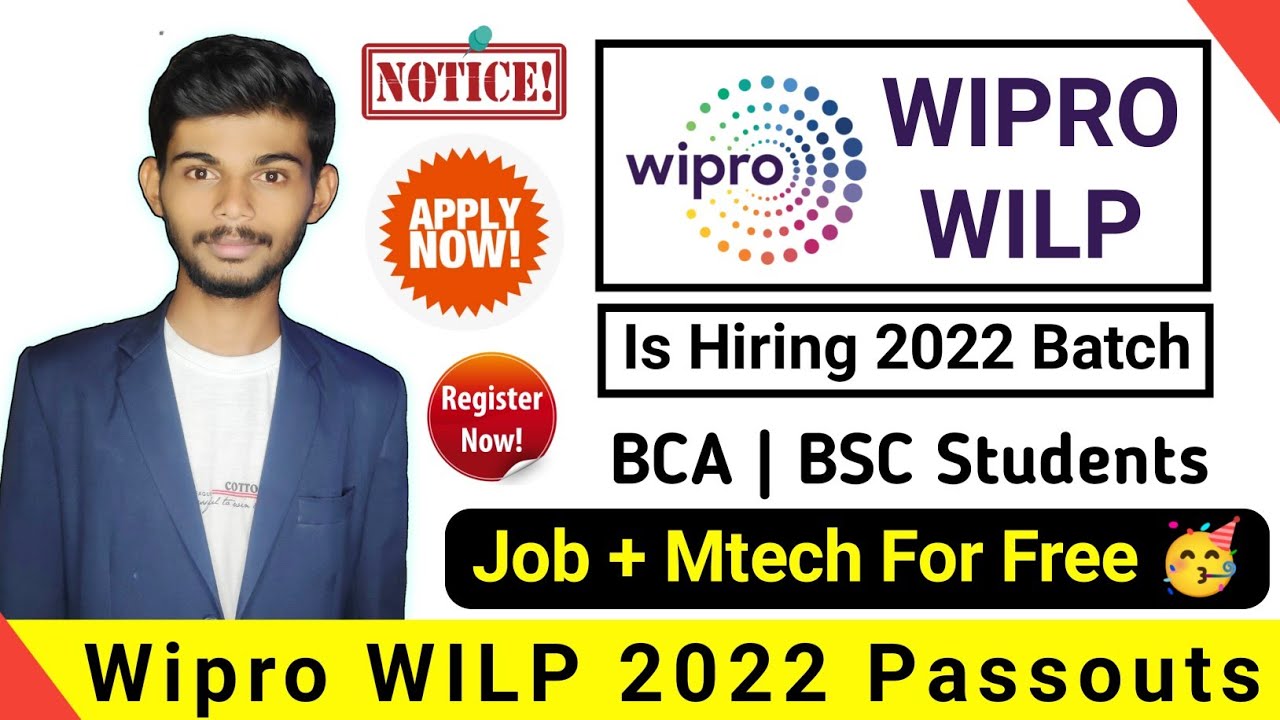 WIPRO WILP On-Campus Registration Started For 2022 Passing | BCA & BSC Students | Register Now ...