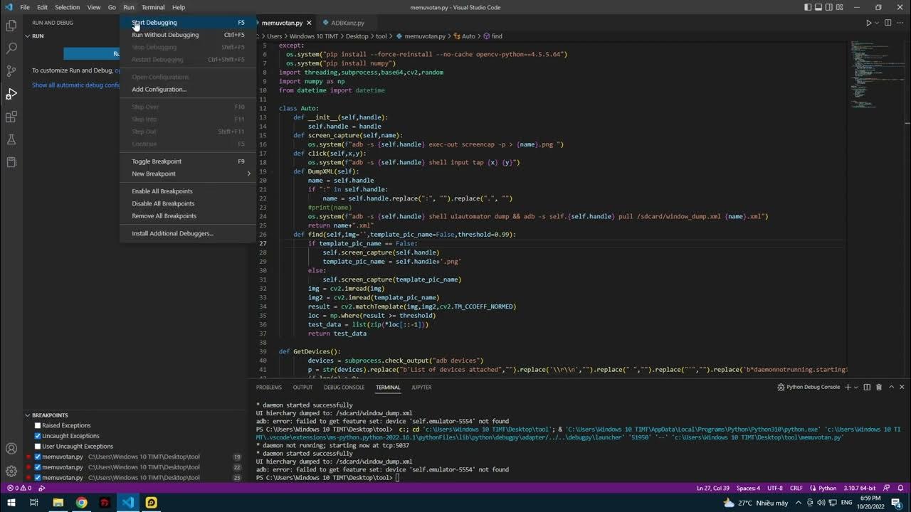 🔯Python-ADB: DumXML thêm chức năng DumXML Pull file xml - YouTube