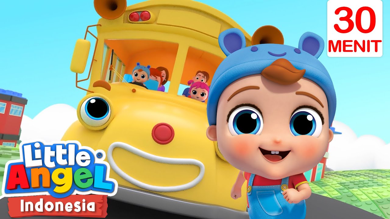 🚌Roda Bis Baby John!🚌 | Little Angel Bahasa Indonesia | Kartun dan Lagu ...