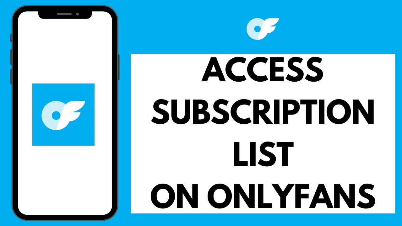 How to Access Subscription List on Onlyfans 2024 - YouTube