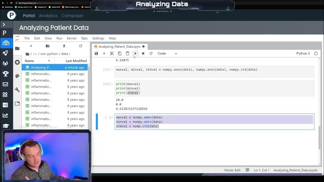 Intro to Python - Analyzing Patient Data Pt 2 - VDB Computational Biology - YouTube