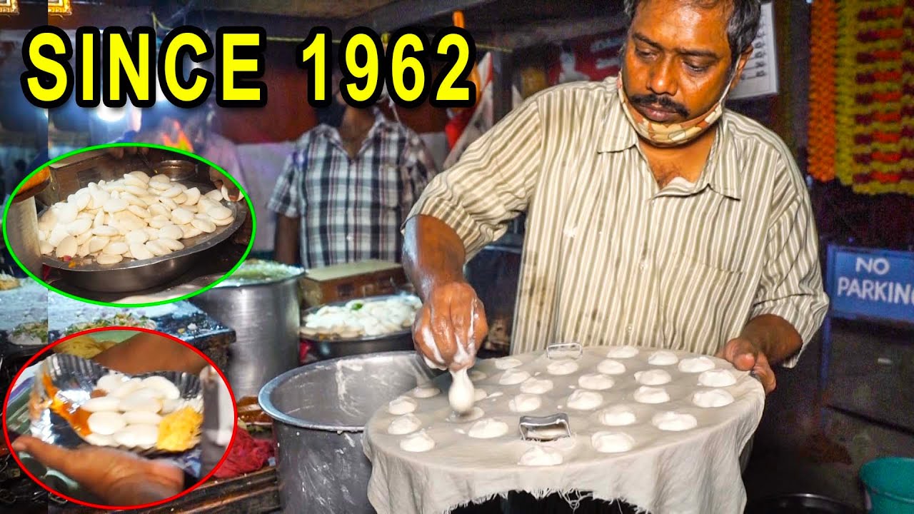 60 YEARS OLD Chitti Chitti IDLY Making | Small Idli Making in ...