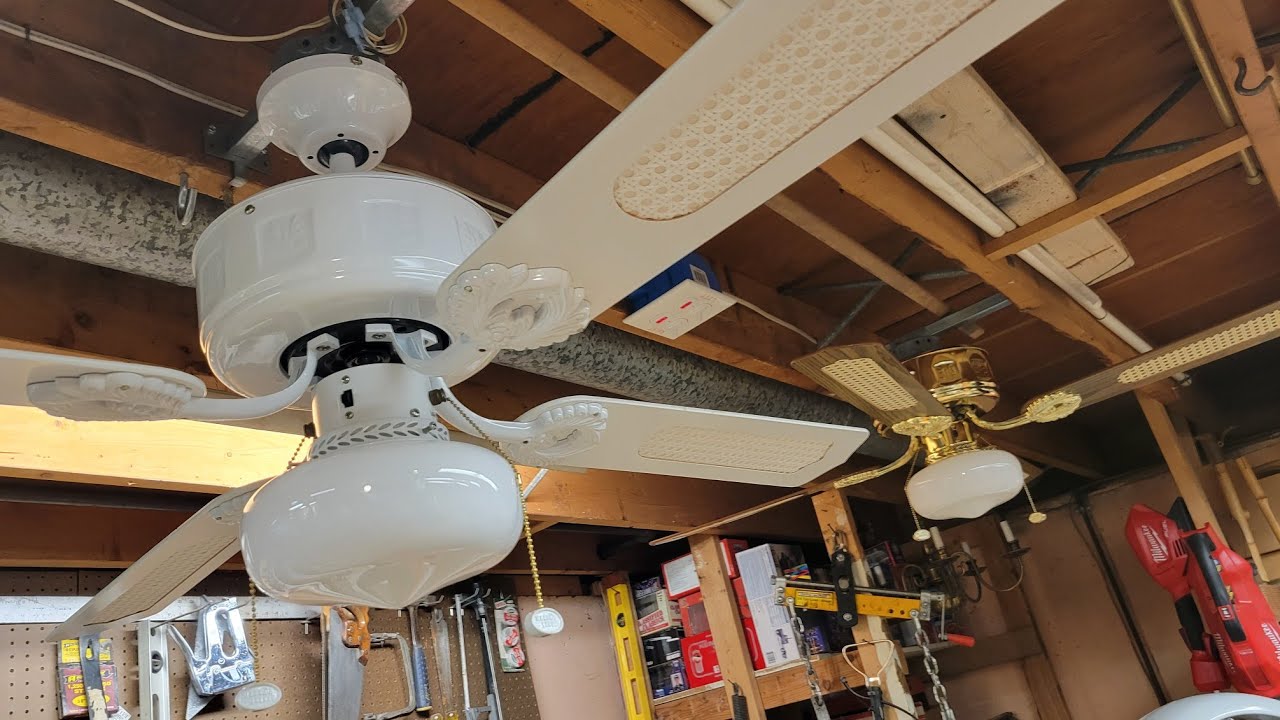 Harbor Breeze 52 Polished Brass Ceiling Fan | Shelly Lighting