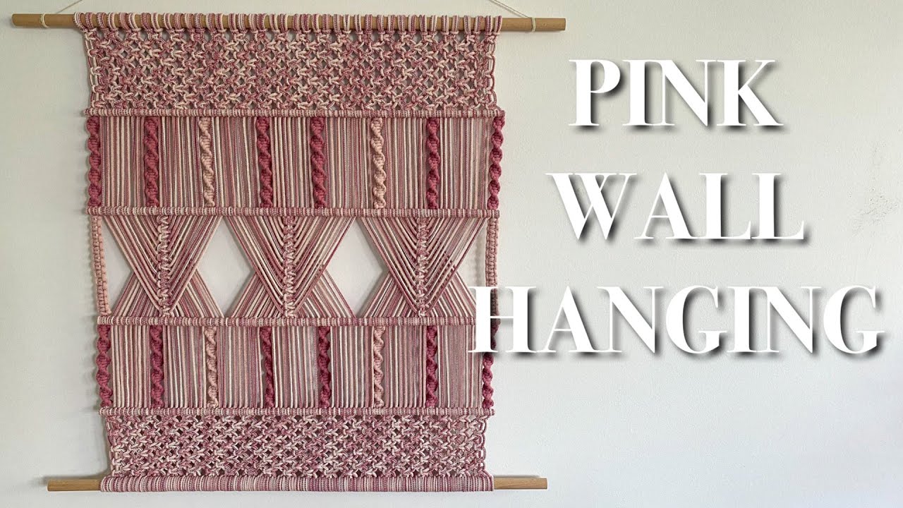 Advanced GEOMETRICAL macrame WALL HANGING - YouTube