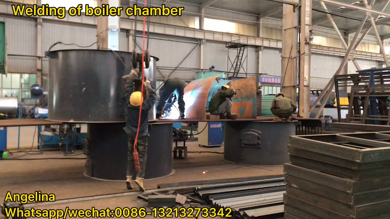 Welding of boiler chamber - YouTube