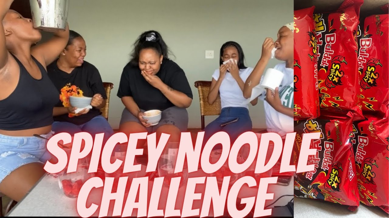SPICEY NOODLE CHALLENGE WITH FRIENDS//SOUTH AFRICAN YOUTUBER 🇿🇦 - YouTube