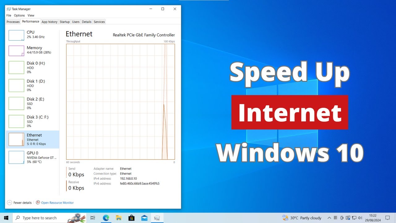 How To Speed Up Any Internet Connection On Windows 10 - YouTube