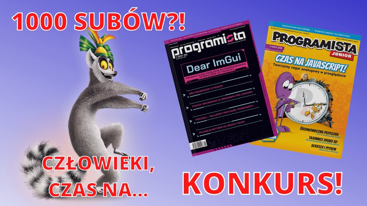 Konkurs z NAGRODAMI 😱 Wygraj prenumeraty magazynu Programista i Programista Junior! 😍 - YouTube