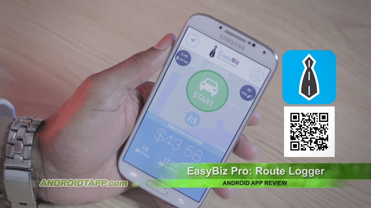 EasyBiz Pro: Route Logger Android App Review - YouTube