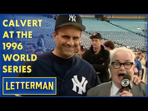 Calvert At The 1996 World Series | Letterman